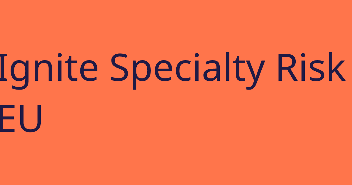 Jamie Molloy - Ignite Specialty Risk EU